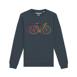 Watapparel Sweatshirt ' Fahrr&auml;der ' Herren Gr&ouml;&szlig;e XXXL anthrazit / mischfarben