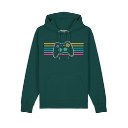 Watapparel Sweatshirt ' Retro Joystick ' Herren Größe XS petrol / mischfarben