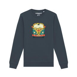 Watapparel Sweatshirt ' Hippies Bus ' male Grey size S