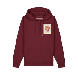 Watapparel Sweatshirt ' Tarot The Pizza ' Herren Größe XS mischfarben / burgunder