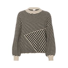 Kaffe Pullover 'Verana' Damen Größe XL beige / schwarz