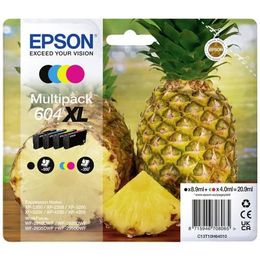 Epson Druckerpatrone T10H6, 604XL Original Kombi-Pack Schwarz, Cyan, Magenta, Gelb C13T10H64010