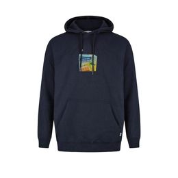 Cleptomanicx Sweatshirt 'Durst' Herren Gr&ouml;&szlig;e XL hellblau / dunkelblau / gelb / gr&uuml;n