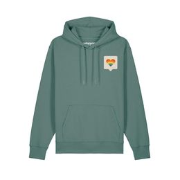 Watapparel Sweatshirt ' Von Herzen ' male Green size XS