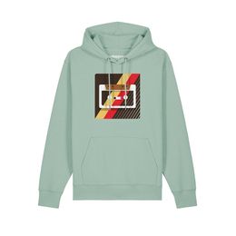 Watapparel Sweatshirt 'Kassette' Herren Gr&ouml;&szlig;e M braun / gelb / mint / blutrot / wei&szlig;