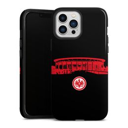 DeinDesign iPhone 13 Pro Max Handy Panzer Handyh&uuml;lle robuste Outdoor H&uuml;lle Schutzh&uuml;lle gl&auml;nzend Official Licensed Product Eintracht Frankfurt Stadium Tough Case