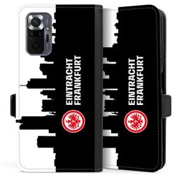 DeinDesign Xiaomi Redmi Note 10 Pro Handy Klapph&uuml;lle Handyh&uuml;lle aus Kunst Leder schwarz Flip Case Eintracht Frankfurt Sge Official Licensed Product Sideflip mit 