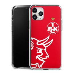 DeinDesign iPhone 11 Pro Max Handy Silikon H&uuml;lle Case transparent Handyh&uuml;lle Devil Star 1. Fc Kaiserslautern Silikon Case