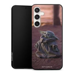 DeinDesign Galaxy S24 FE 5G Handy Premium Silikon H&uuml;lle Handyh&uuml;lle schwarz Case The Child Star Wars Baby Yoda Silikon Premium Case