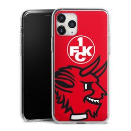 DeinDesign iPhone 11 Pro Max Handy Silikon H&uuml;lle Case transparent Handyh&uuml;lle 1. Fck Devil 1. Fc Kaiserslautern Silikon Case