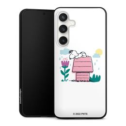 DeinDesign Galaxy S24 FE 5G Handy Premium Silikon H&uuml;lle Handyh&uuml;lle schwarz Case Snoopy Dog Official Licensed Product Silikon Premium Case