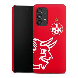 DeinDesign Galaxy A53 5G Handy Premium Case Smartphone Handyh&uuml;lle Schutzh&uuml;lle gl&auml;nzend Devil Star 1. Fc Kaiserslautern Premium Case