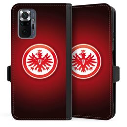 DeinDesign Xiaomi Redmi Note 10 Pro Handy Klapph&uuml;lle Handyh&uuml;lle aus Kunst Leder schwarz Flip Case Coat Of Arms Eintracht Frankfurt Official Licensed Product 