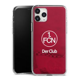 DeinDesign iPhone 11 Pro Max Handy Silikon H&uuml;lle Case transparent Handyh&uuml;lle Bundesliga 1. Fc N&uuml;rnberg Official Licensed Product Silikon Case