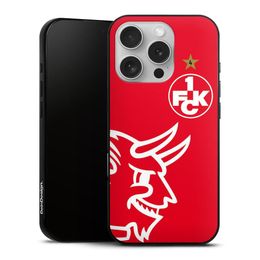 DeinDesign iPhone 16 Pro Handy Slim Case extra d&uuml;nn Silikon Handyh&uuml;lle schwarz H&uuml;lle Star Devil 1. Fc Kaiserslautern Silikon Slim Case
