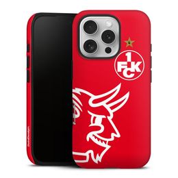 DeinDesign iPhone 16 Pro Handy Panzer Handyh&uuml;lle robuste Outdoor H&uuml;lle Schutzh&uuml;lle matt Star Devil 1. Fc Kaiserslautern Tough Case
