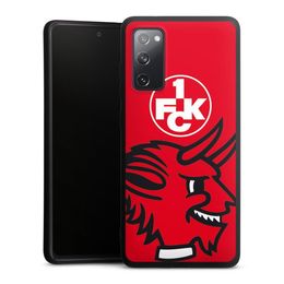 DeinDesign Galaxy S20 FE 5G Handy Premium Silikon H&uuml;lle Handyh&uuml;lle schwarz Case 1. Fck Devil 1. Fc Kaiserslautern Silikon Premium Case