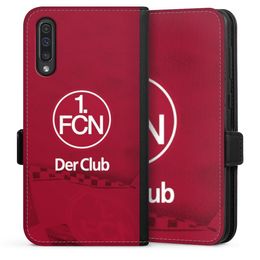 DeinDesign Galaxy A50 Handy Klapph&uuml;lle Handyh&uuml;lle aus Kunst Leder schwarz Flip Case Official Licensed Product 1. Fc N&uuml;rnberg Bundesliga Sideflip mit Lasche