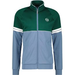 Sergio Tacchini Trainingsjacke Herren Größe XL blau / dunkelgrün / weiß