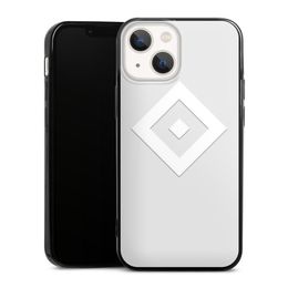 DeinDesign iPhone 13 Mini Handy Slim Case extra d&uuml;nn Silikon Handyh&uuml;lle schwarz H&uuml;lle Hsv Hamburger Sv Coat Of Arms Silikon Slim Case