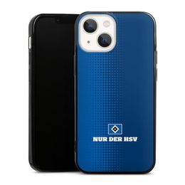 DeinDesign iPhone 13 Mini Handy Slim Case extra d&uuml;nn Silikon Handyh&uuml;lle schwarz H&uuml;lle Hsv Logo Official Licensed Product Silikon Slim Case
