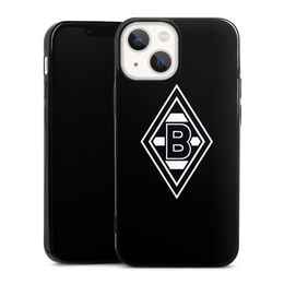 DeinDesign iPhone 13 Mini Handy Slim Case extra d&uuml;nn Silikon Handyh&uuml;lle schwarz H&uuml;lle Borussia M&ouml;nchengladbach Gladbach Coat Of Arms Silikon Slim Case