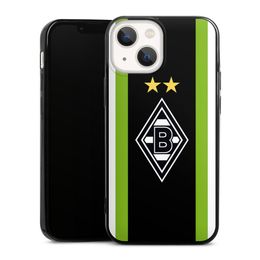 DeinDesign iPhone 13 Mini Handy Slim Case extra d&uuml;nn Silikon Handyh&uuml;lle schwarz H&uuml;lle Logo Gladbach Borussia M&ouml;nchengladbach Silikon Slim Case