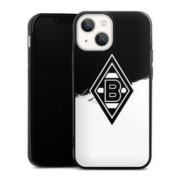 DeinDesign iPhone 13 Mini Handy Slim Case extra d&uuml;nn Silikon Handyh&uuml;lle schwarz H&uuml;lle Bmg Borussia M&ouml;nchengladbach Gladbach Silikon Slim Case