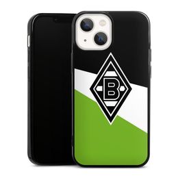 DeinDesign iPhone 13 Mini Handy Slim Case extra d&uuml;nn Silikon Handyh&uuml;lle schwarz H&uuml;lle Borussia M&ouml;nchengladbach Official Licensed Product Gladbach Silikon Slim 