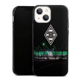 DeinDesign iPhone 13 Mini Handy Slim Case extra d&uuml;nn Silikon Handyh&uuml;lle schwarz H&uuml;lle Borussia M&ouml;nchengladbach Official Licensed Product Stadium Silikon Slim 