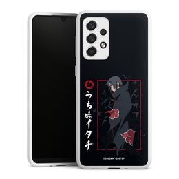 DeinDesign Galaxy A33 5G Handy Silikon H&uuml;lle Case wei&szlig; Handyh&uuml;lle Itachi Uchiha Official Licensed Product Naruto Shippuden Silikon Case