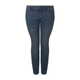 Tom Tailor Damen Plus - Slim Jeans, blau, Gr. 46