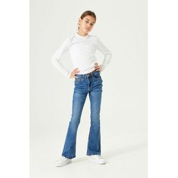 Bootcut-Jeans Garcia "Rianna" Gr. 140, N-Gr, blau (dunkelblau used), Mädchen, Denim/Jeans, Obermaterial: 92% Baumwolle, 6% Polyester, 2% Elasthan, Jeans, for GIRLS