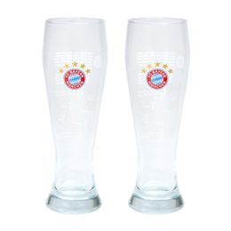 FC Bayern München FC Bayern Weißbierglas 2er-Set Erfolge