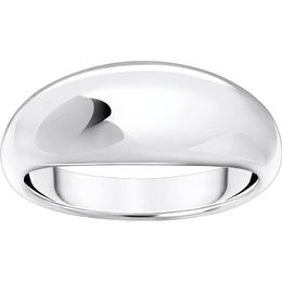 Fingerring Thomas Sabo "mit zeitlos-edlem Design, TR2472-001-21-54-60, TR2472-413-39-54-60" Fingerringe Gr. 54, Silber 925 (Sterlingsilber), 7mm, silberfarben Damen