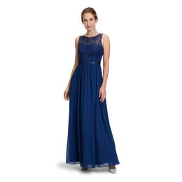 Cocktailkleid Vera Mont "Vera Mont mit Spitze" Gr. 30, Normalgrößen, blau (festival blue) Damen Kleider Bogenkante