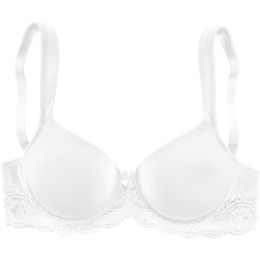 Lascana Damen Schalen-BH, wei&szlig;, Gr&ouml;&szlig;e 80F