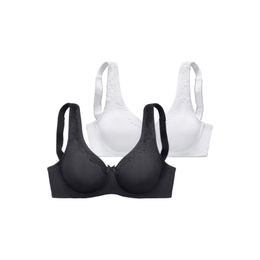 Nuance by Lascana Damen Minimizer-BH, wei&szlig;+schwarz, Gr&ouml;&szlig;e 90F