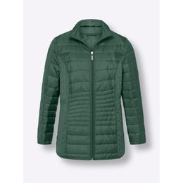 WITT Damen Steppjacke mit vertikalem Muster, moos, Gr&ouml;&szlig;e 54