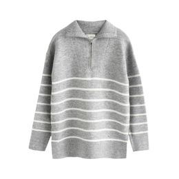 next Pullover Damen Gr&ouml;&szlig;e S grau / wei&szlig;