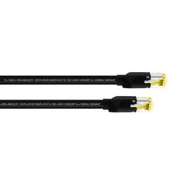 Cordial CSE 2 HH 5e PUR - 2,0 m CCAT 5e PUR, RJ 45 / RJ 45 Normalbelegung, BLACK, 2,0 m