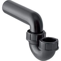 Geberit Rohrbogengeruchsverschluss 152044161 DN 56/56, Einlauf vertikal, Abgang horizontal, PE-HD, schwarz