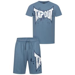 Tapout Trainingsanzug 'Dunlab' Herren Gr&ouml;&szlig;e XXL taubenblau / wei&szlig;