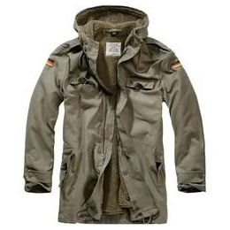 Allwetterjacke BRANDIT "Brandit Herren BW Flag Parka" Gr. 6XL, grün (olive) Herren Jacken