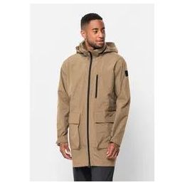 Parka Jack Wolfskin "NORDEN PORT PARKA M" Gr. XXL (58), beige (sand, storm) Herren Jacken