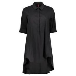 Longbluse Imperial "IMP-C ED3ABF" Gr. M (38), schwarz (nero 1900), Damen, Web, Obermaterial: 79% Baumwolle, 18% Polyamid, 3% Elasthan, unifarben, clean, gepflegt, leicht glänzend, Blusen, glockenförmige Long-Form