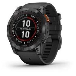 Smartwatch Garmin "FENIX 7X PRO - SOLAR EDITION" Smartwatches grau (dunkelgrau)