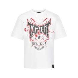 Tapout Shirt 'Doylen' Damen Gr&ouml;&szlig;e XL rot / schwarz / wei&szlig;