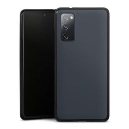 DeinDesign Galaxy S20 FE 5G Handy Silikon H&uuml;lle Case schwarz Handyh&uuml;lle Anthracite Unicoloured Grey