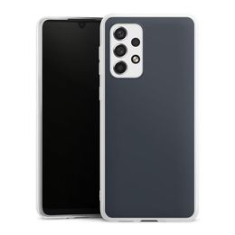 DeinDesign Galaxy A33 5G Handy Silikon H&uuml;lle Case transparent Handyh&uuml;lle Anthracite Unicoloured Grey Silikon Case